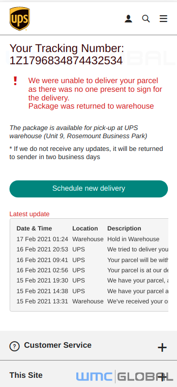 Evolution of a Phish: Popular UPS Email Scam Now Targets Mobile Users